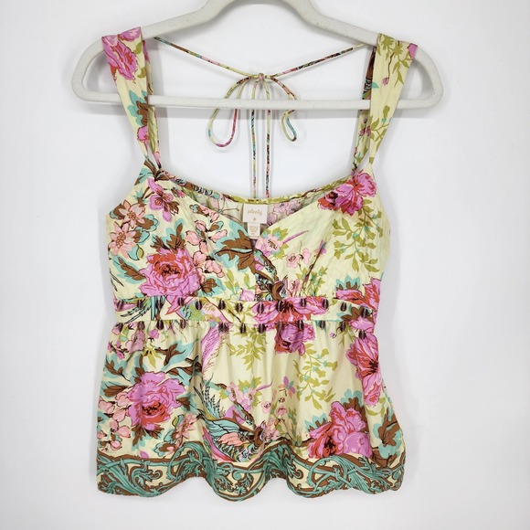 Plenty by Tracy Reese | Tops | Y2k Plenty Floral Silk Beaded Cami Top ...